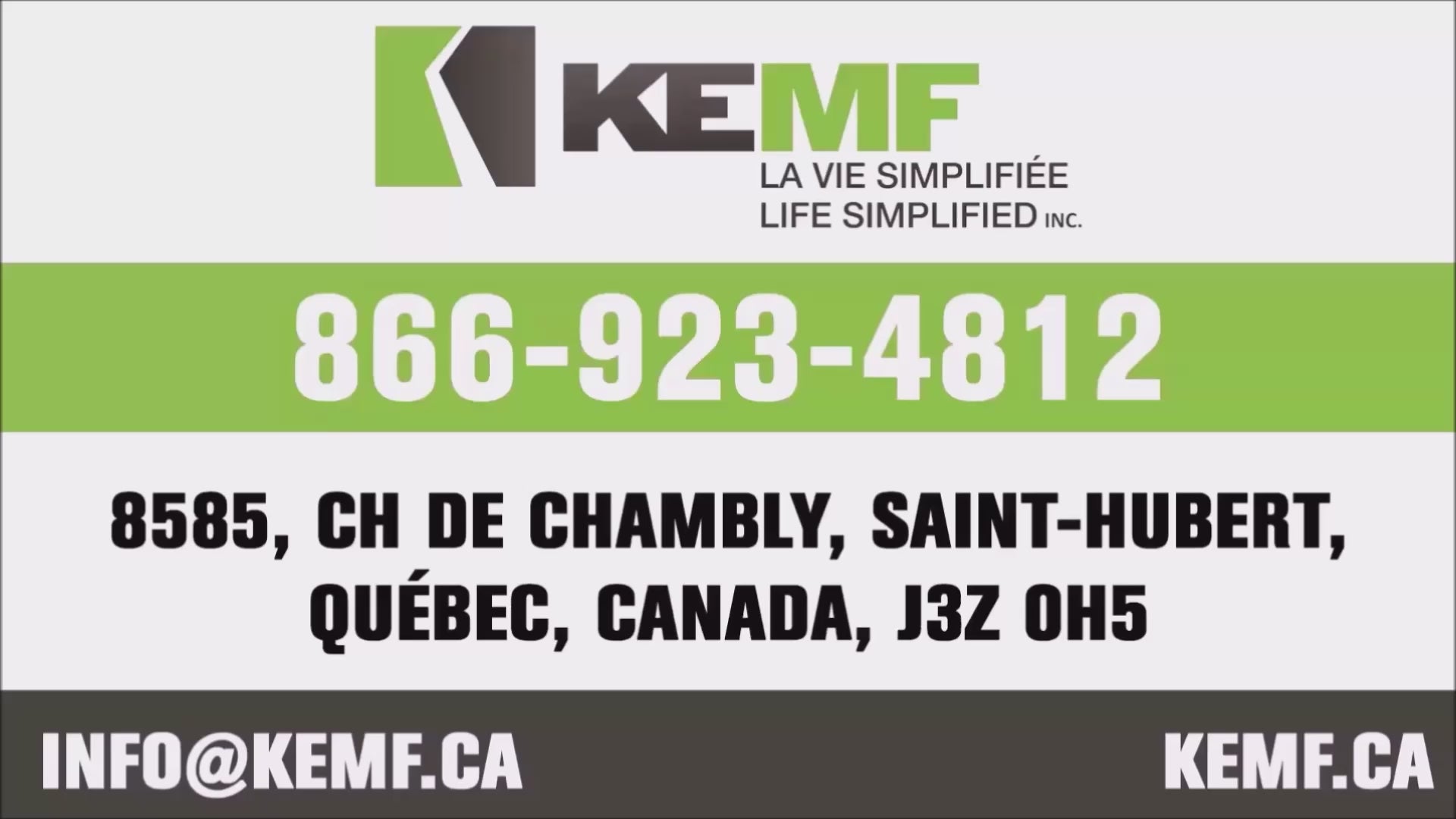 KEMF SIMPLIFIEZ VOTRE VIE™ – KEMF Inc.